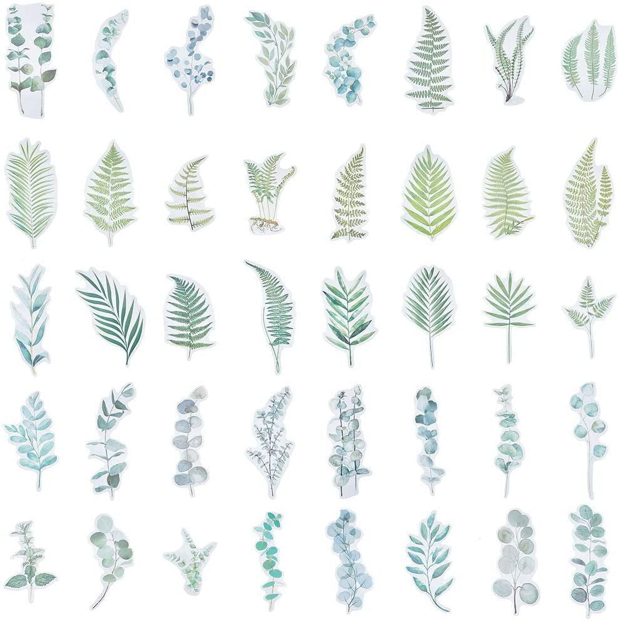 80pcs Nature Stickers Tropical Plants style Note Stickers Easy Self ...