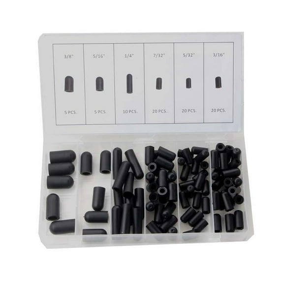 80pcs Rubber Vacuum Line Cap Assortment For Carburetors And Automotive ...