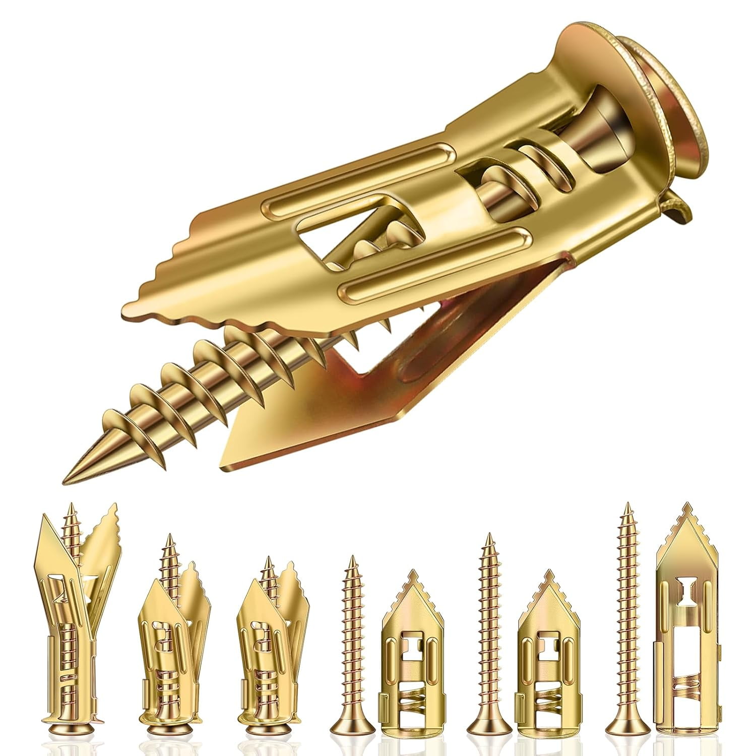 80pcs Self Drilling Drywall Anchors and Screws Kit, 2025 Upgraded 3 Sizes Heavy Duty Wall ...