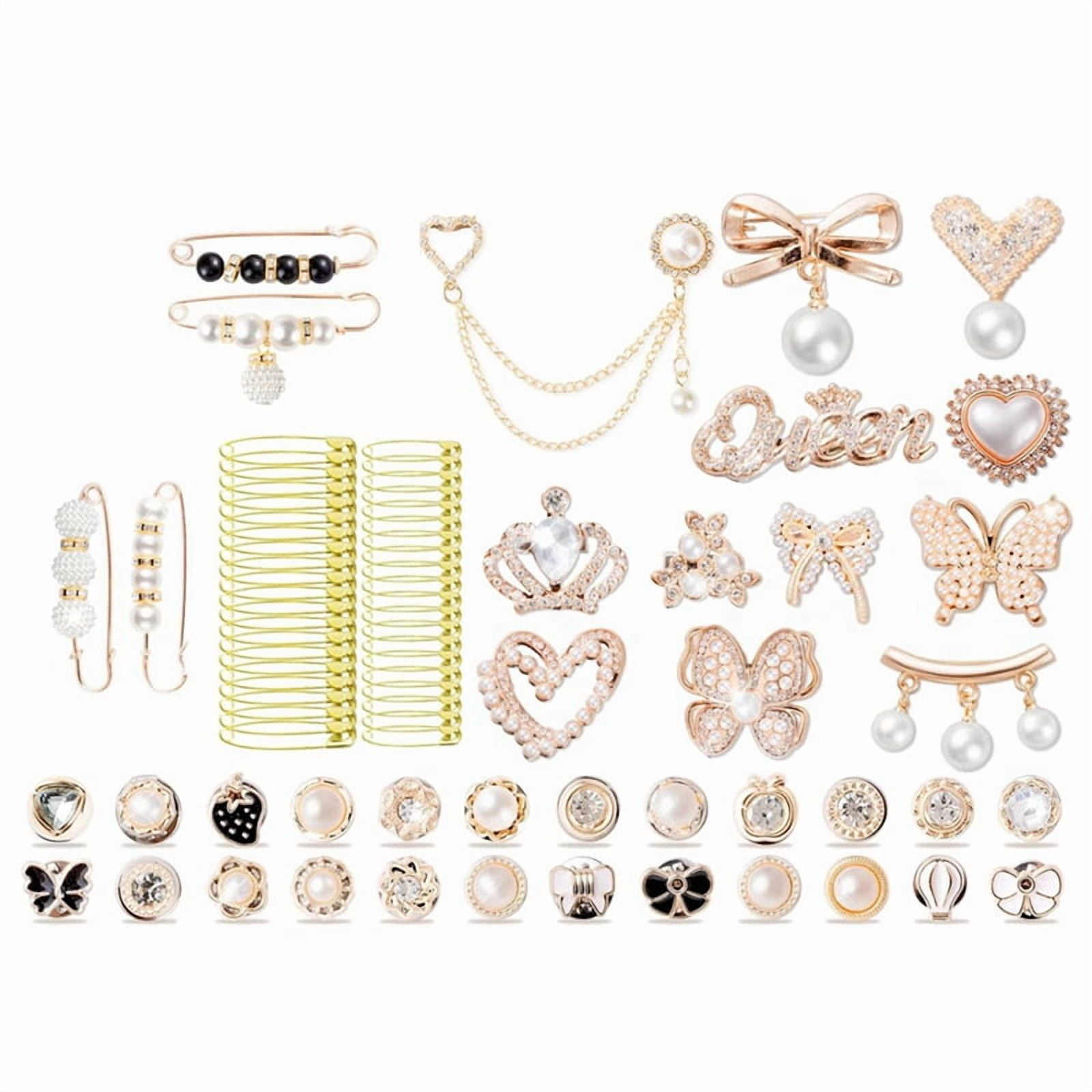 80pcs Socks Charms Kit, Brooches and Pins for Women,Shoe Charms,Junk ...