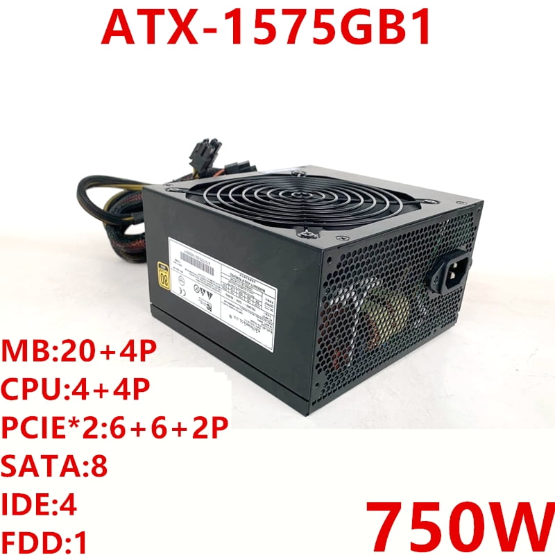 80plus Gold 750W Switching Power Supply ATX-1575GB1 - Walmart.com