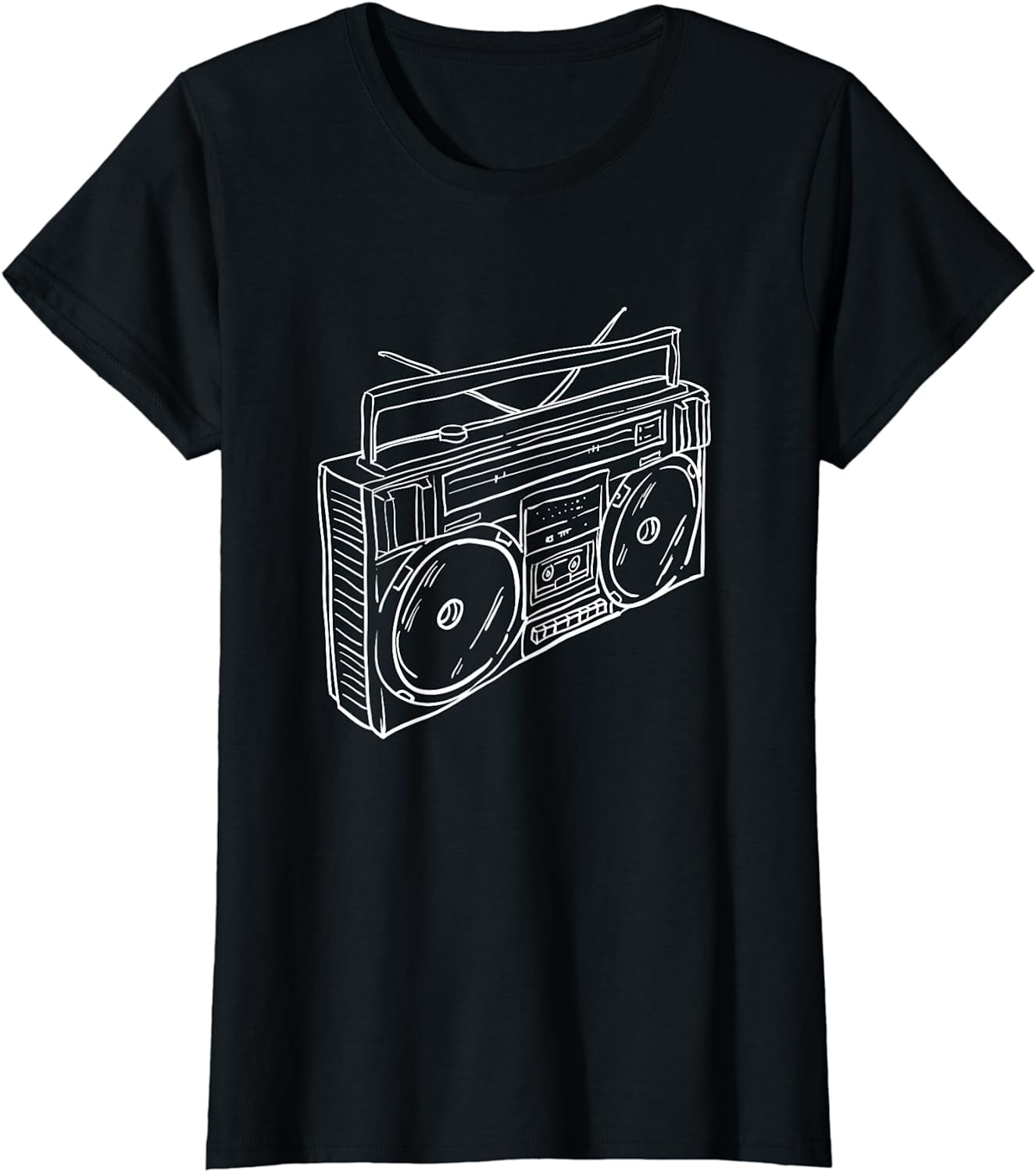 80s & 90s Old School Music Hip Hop Beatbox Boombox T-Shirt - Walmart.com