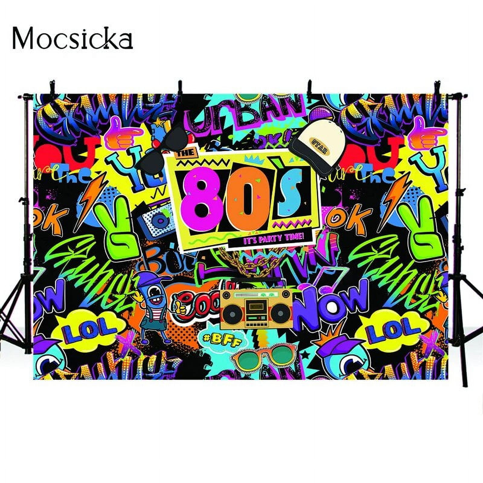80s 90s Party Photo Background Hip-Hop Graffiti Backdrop for ...