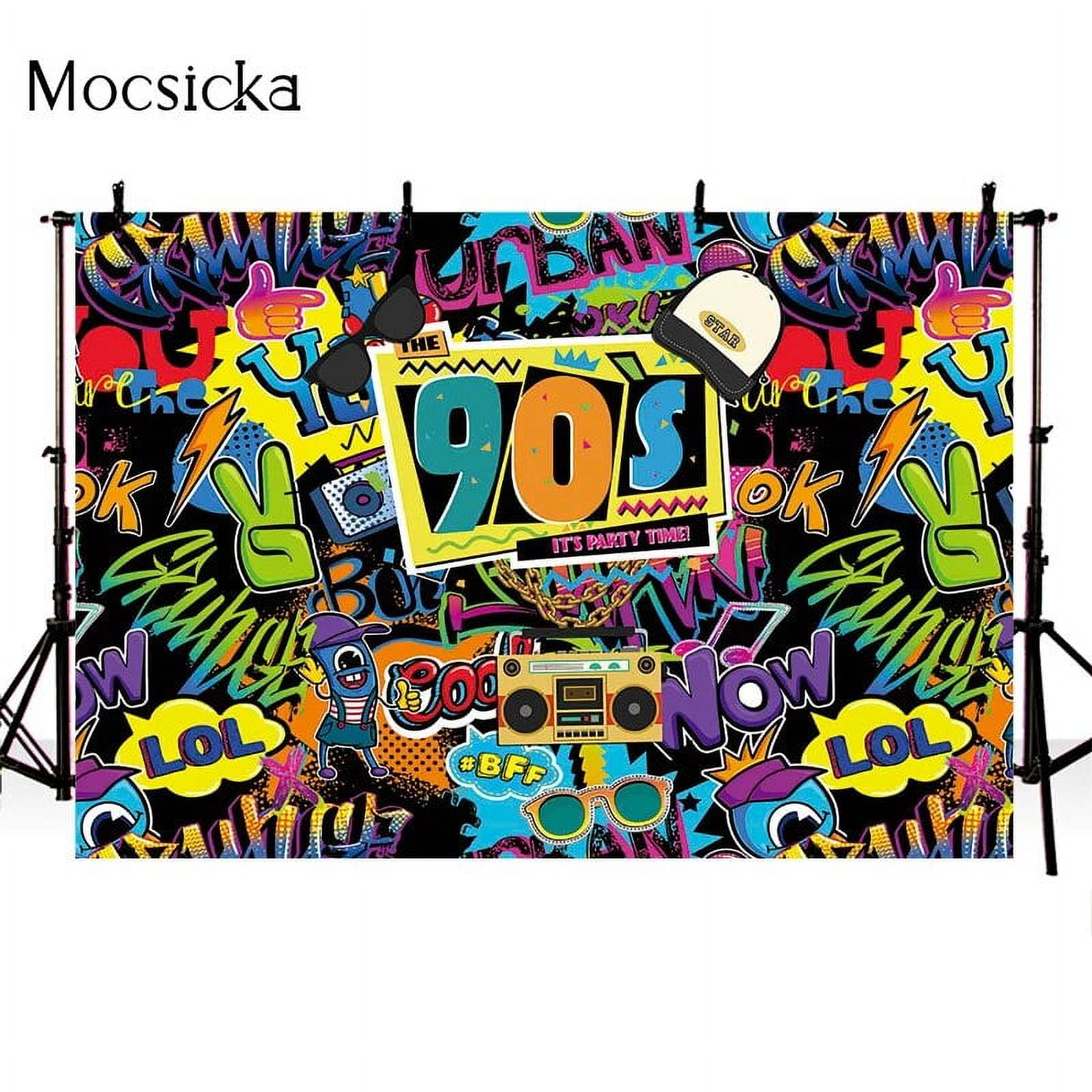 80s 90s Party Photo Background Hip-Hop Graffiti Backdrop for ...