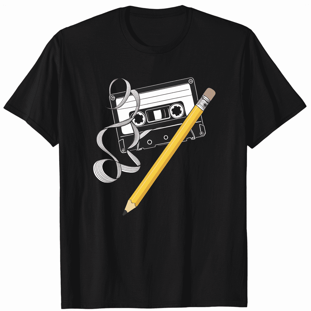 80s 90s Retro Cassette Tape Nostalgic T-Shirt - Walmart.com