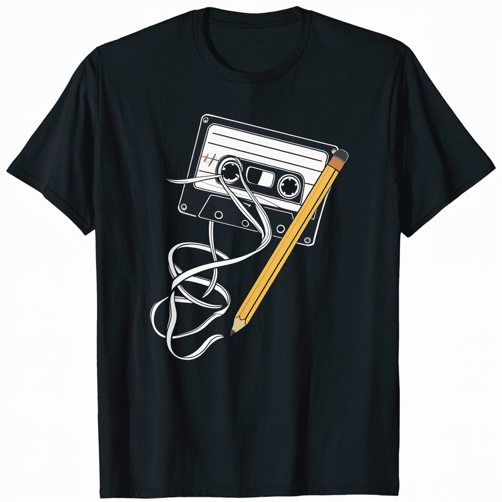 80s 90s Retro Cassette Vintage Audio T-Shirt - Walmart.com