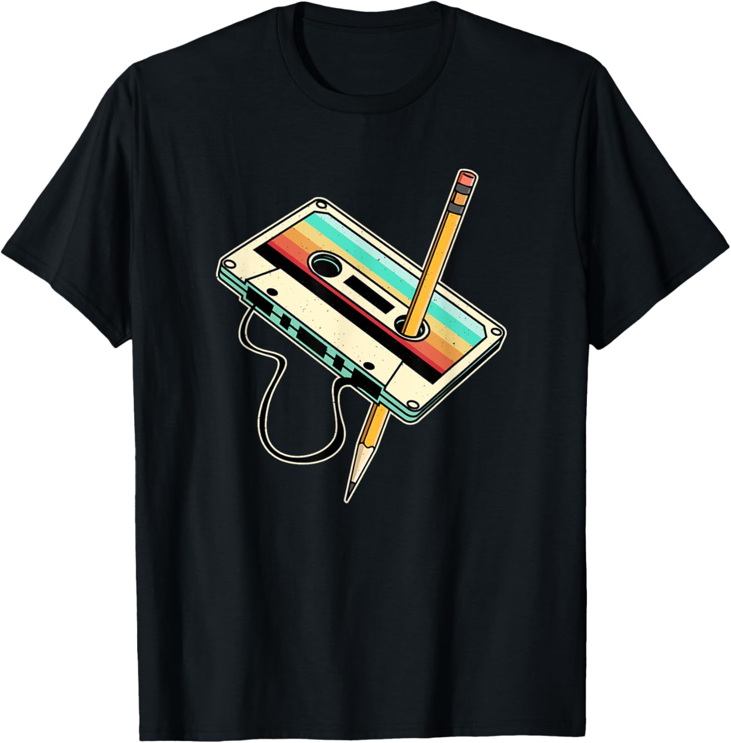 80s 90s Retro Party Costume Nostalgia Cassette T-Shirt - Walmart.com