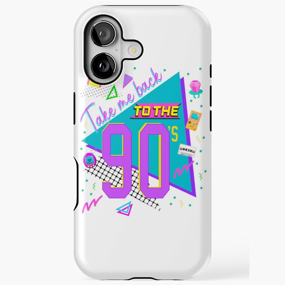 80s 90s Retro Vintage Costume Party Phone Case with iPhone 11 to 17 Pro ...