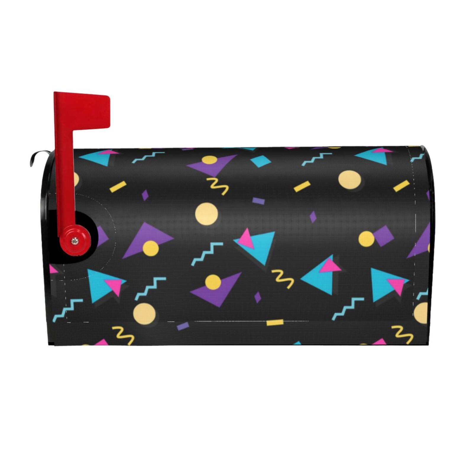 80s 90s Style Pattern Magnetic Mailbox Cover Post Box For Outside ...