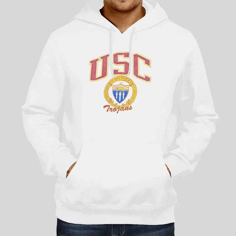 80s 90s Trojans Usc Crewneck Hoodie - Walmart.com