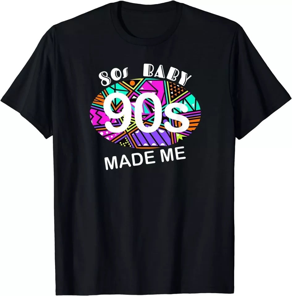 80s Baby 90s Made Me Funny Retro Design Gift T-Shirt S-5XL - Walmart.com