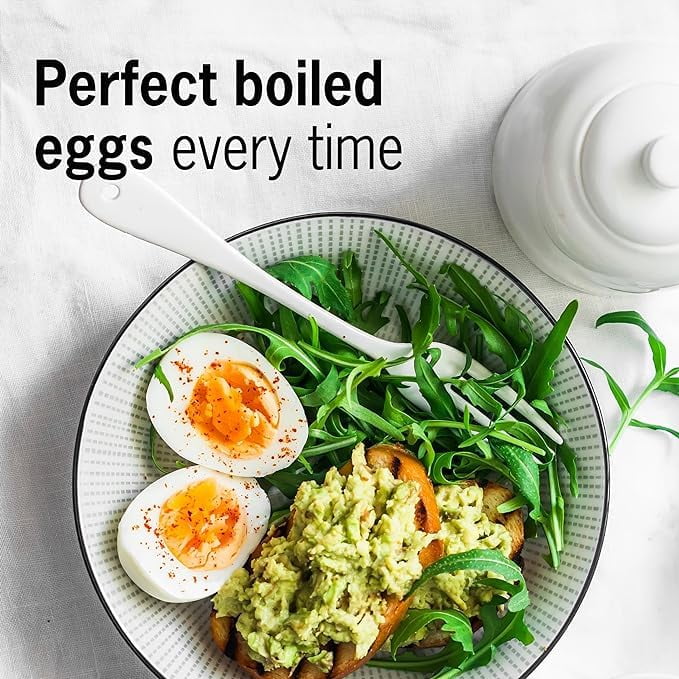 80s BeepEgg – Egg Timer for Boiling Eggs – Musical Egg Cooker for Soft, Medium, Hard Boiled Eggs ...