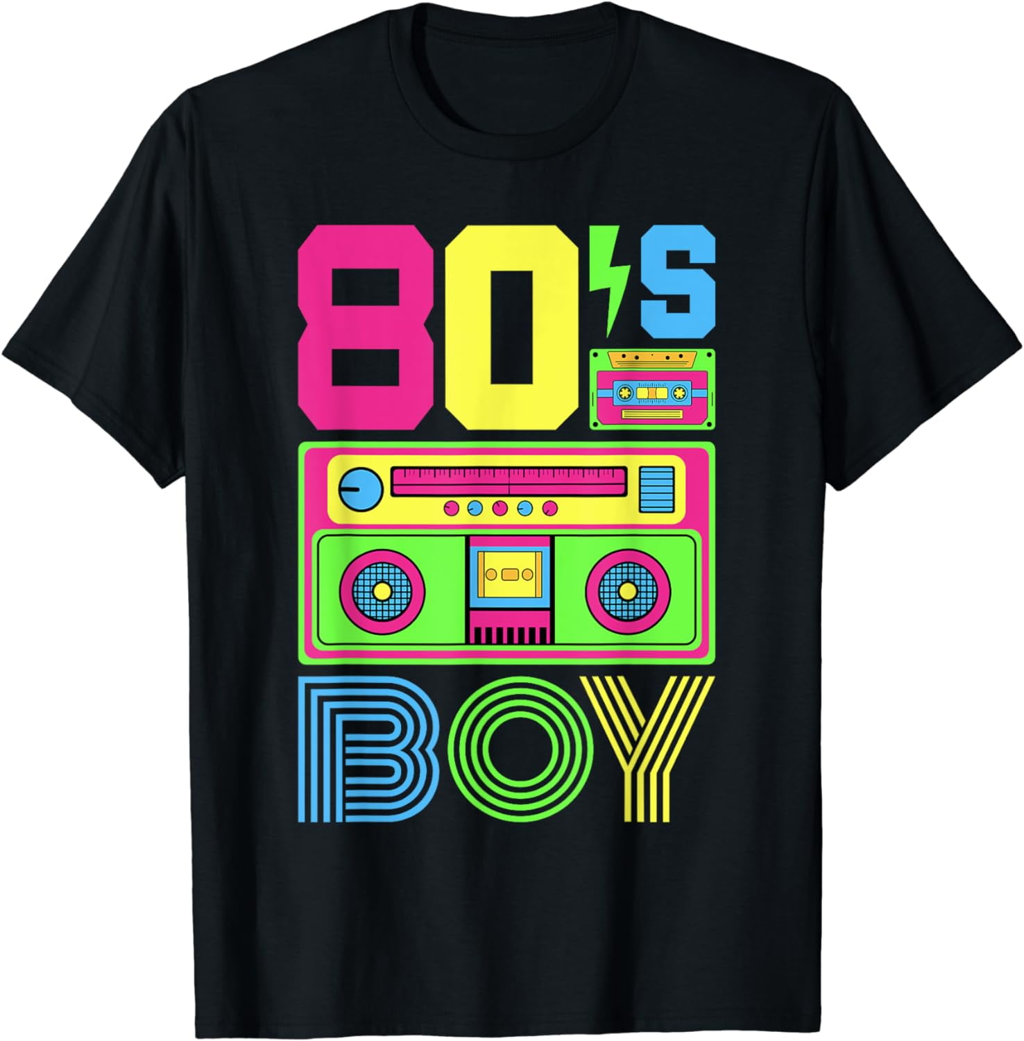 80s Boy 1980s Fashion 80 Theme Party Outfit Eighties Costume T-Shirt ...