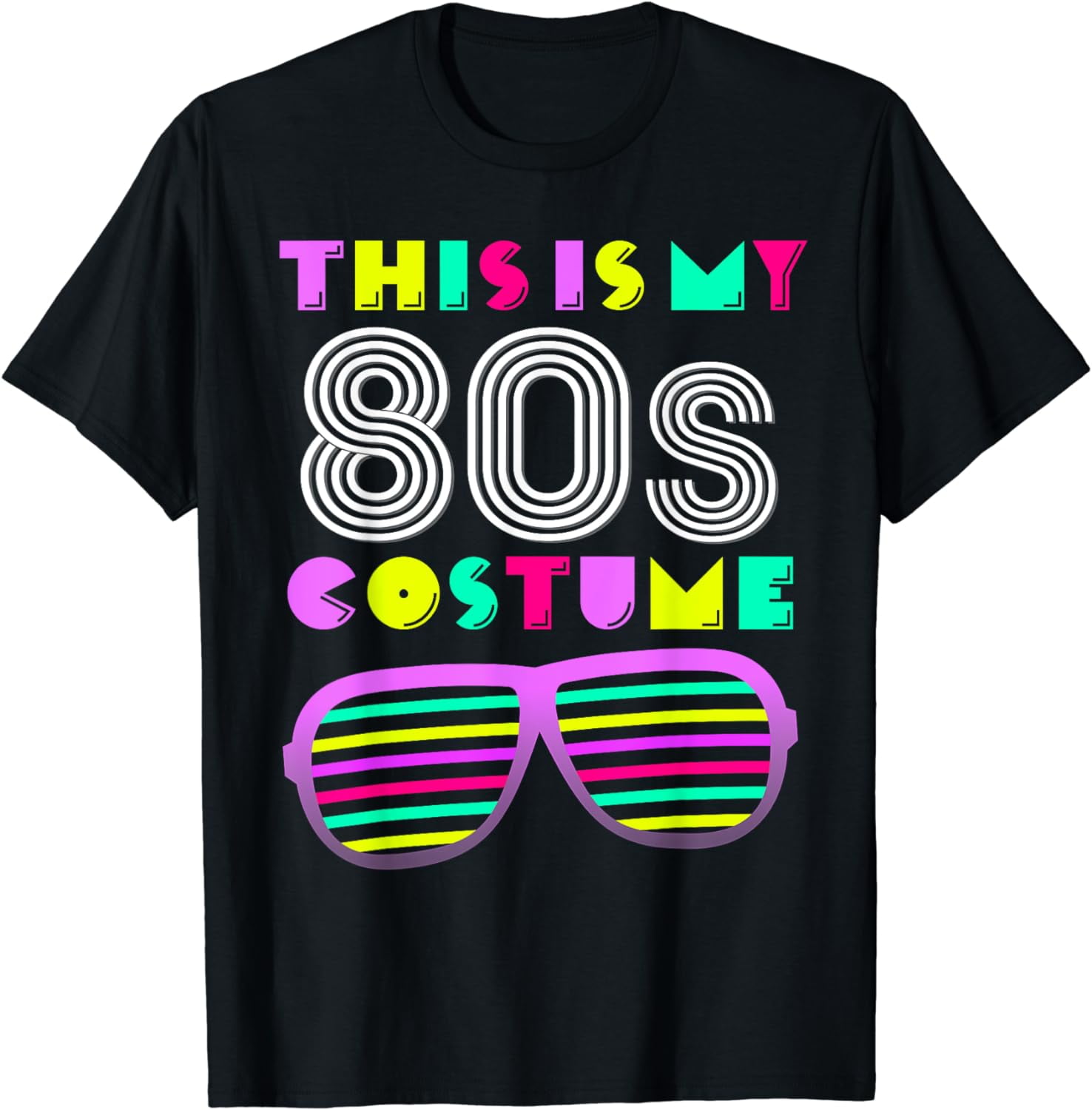 80s Costume T-Shirt | 1980s Clothing Party Retro Eighties T-Shirt ...