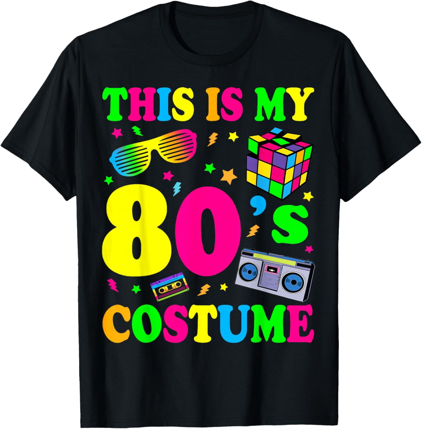 This is My 80s Costume T-Shirt 80's 90's Party T-Shirt- Classic Unisex ...