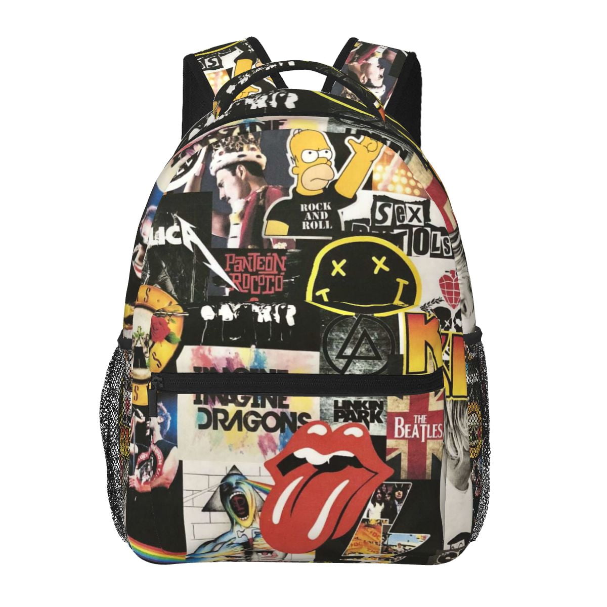 80s Gothic Rock Band Guitar Music Backpack for Travel RucksackBackpacks ...