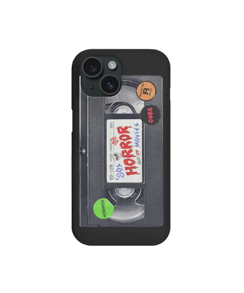 80s Halloween VHS Playlist Retro Horror Phone Case for iPhone 16 15 14 ...