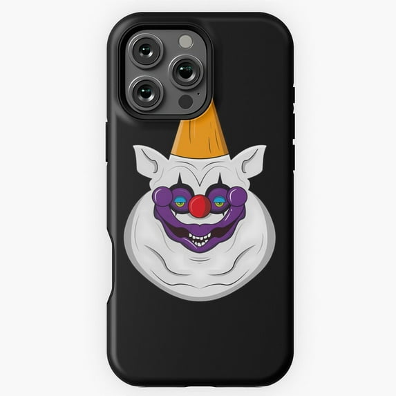 80s Horror Clown Inspired Pattern iPhone Case 17 16 15 14 13 12 11 Pro ...