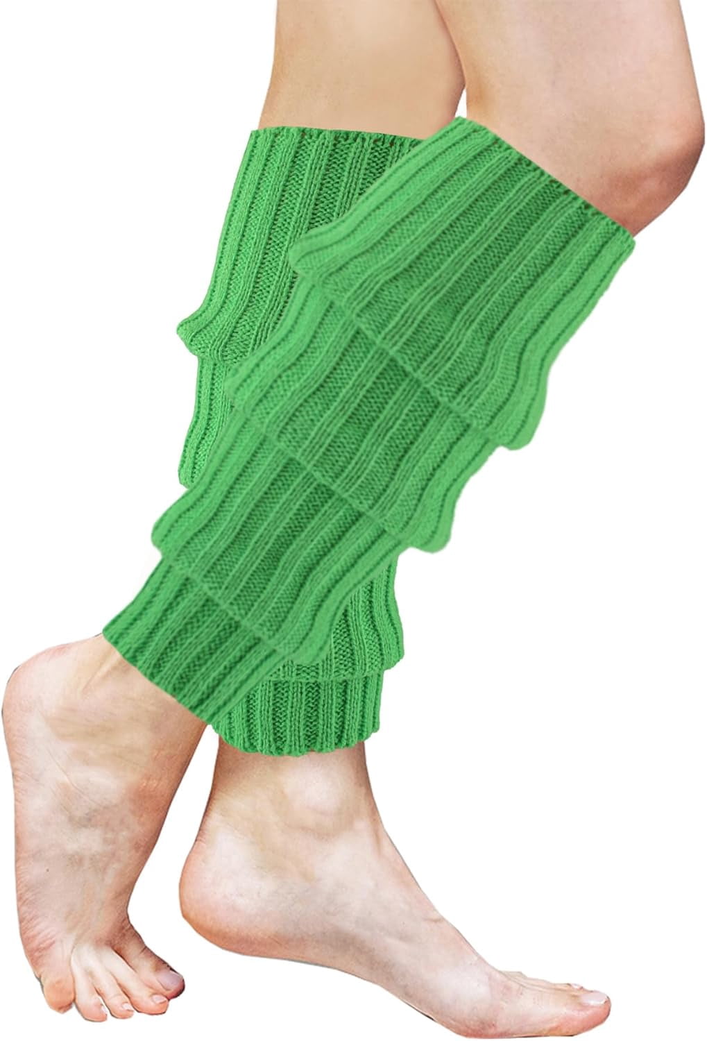 80s Knitted Leg Warmers for Women, Fall Winter Women Girls Ribbed ...