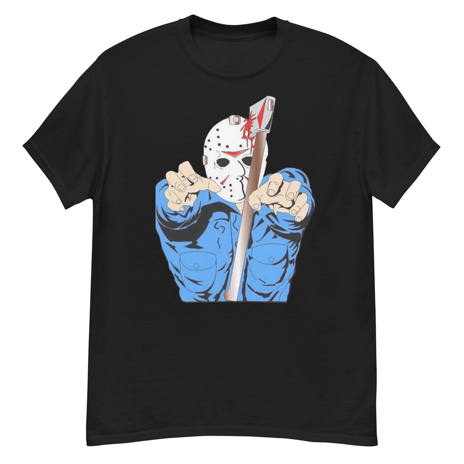 80s Masked Horror Shirt - Classic Slasher Graphic Design - Walmart.com