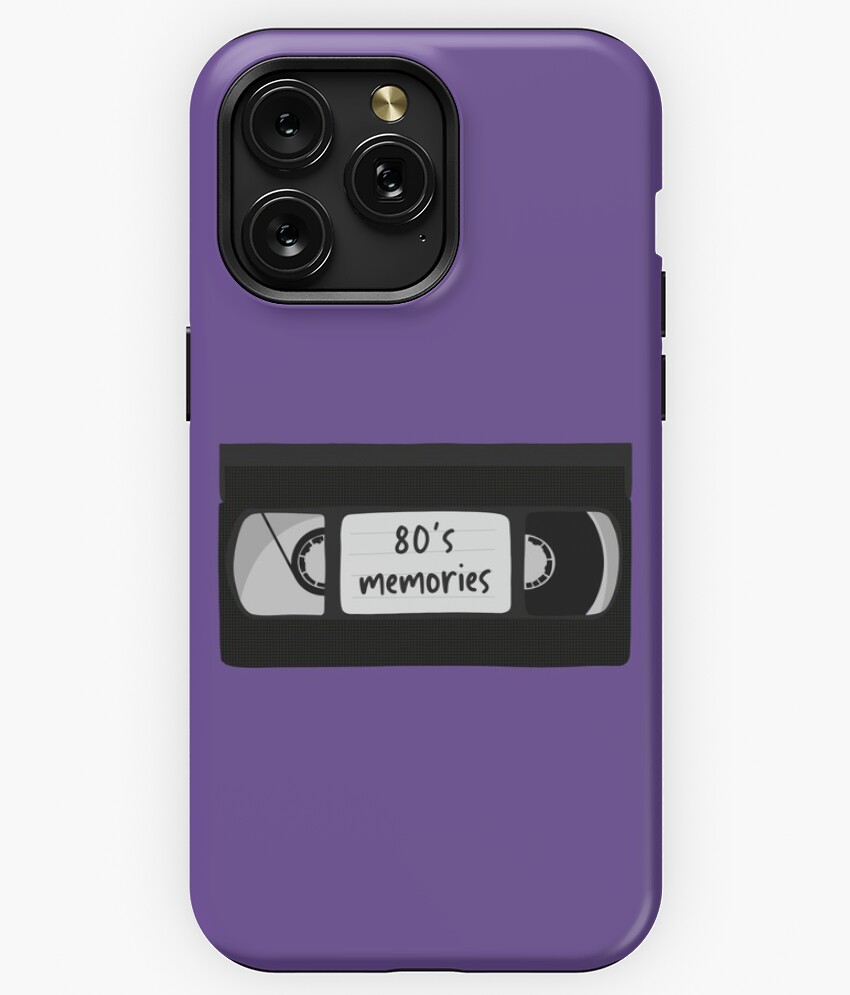 80s Memories VHS Cassette Tape Video Purple A10702 Phone Case for ...
