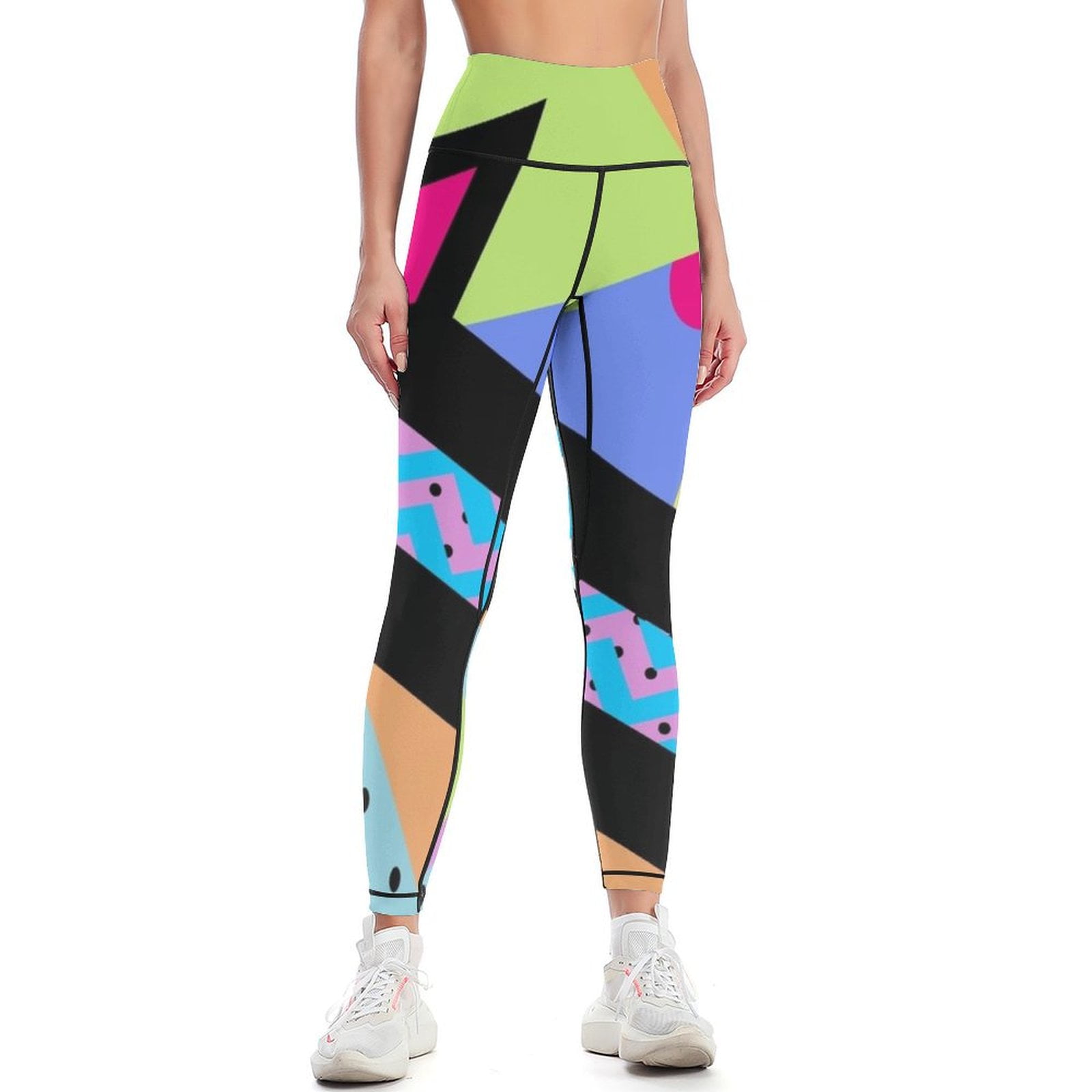 80s Memphis Design Pattern Leggings sports shirts gym gym sportswear ...