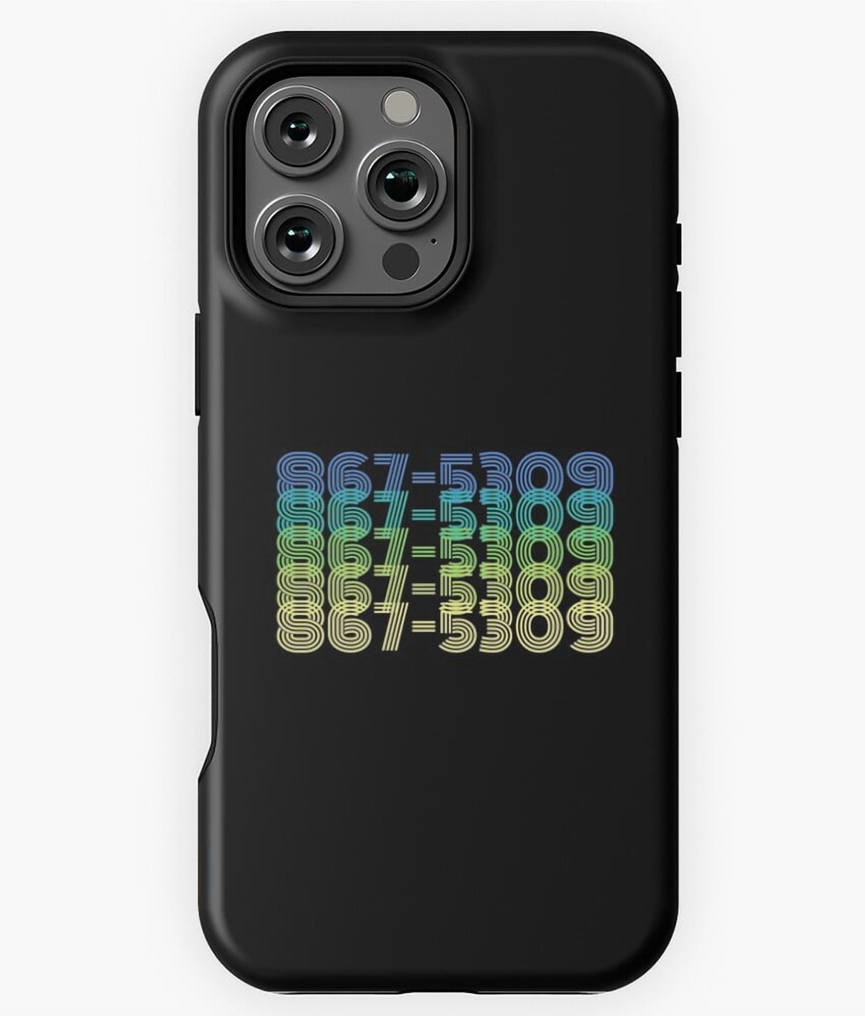 80s Music 867-5309 Famous Song Lyrics Phone Case for iPhone 16 15 14 13 ...