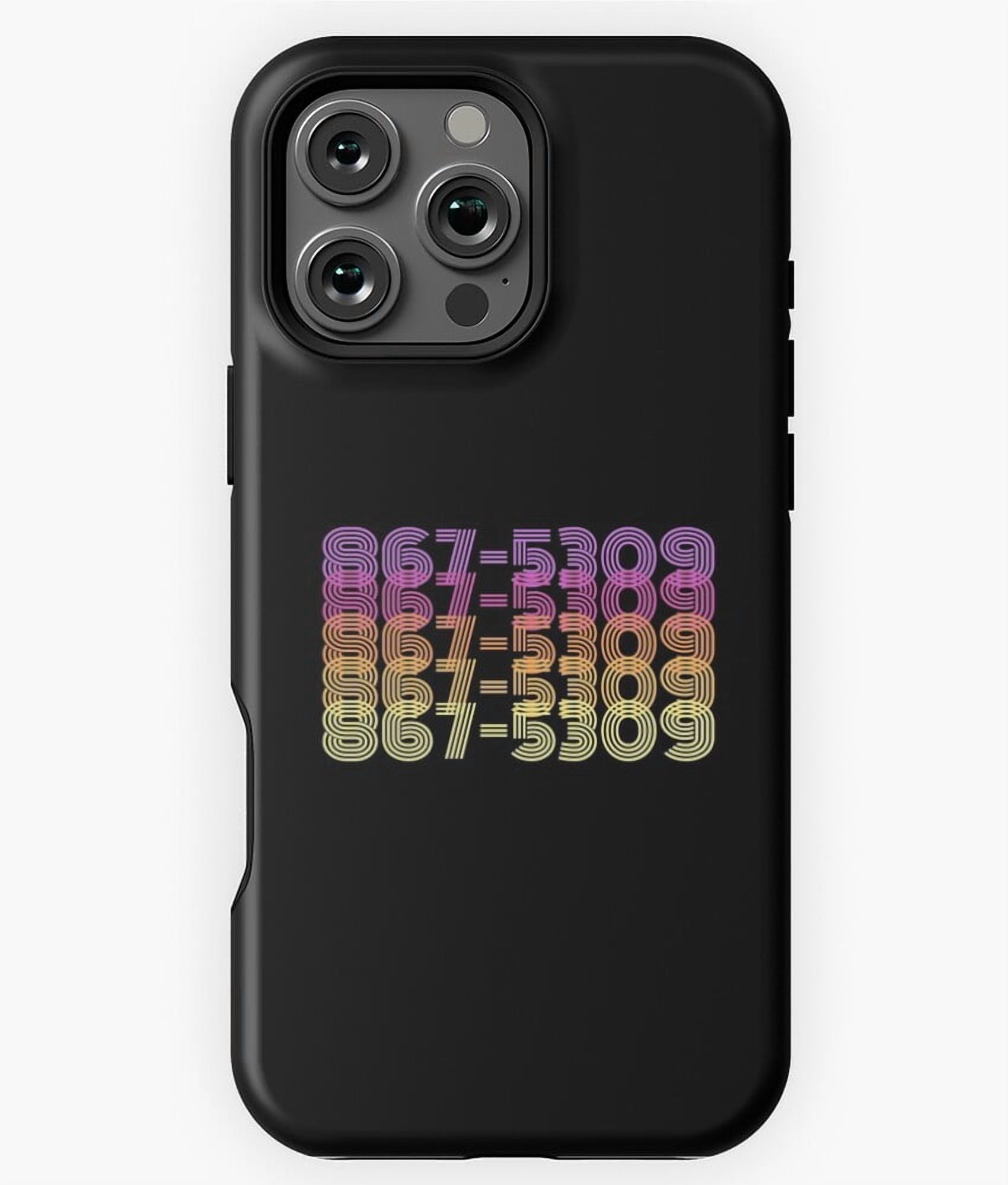 80s Music Fan 867-5309 Song Lyrics Phone Case for iPhone 16 15 14 13 12 ...