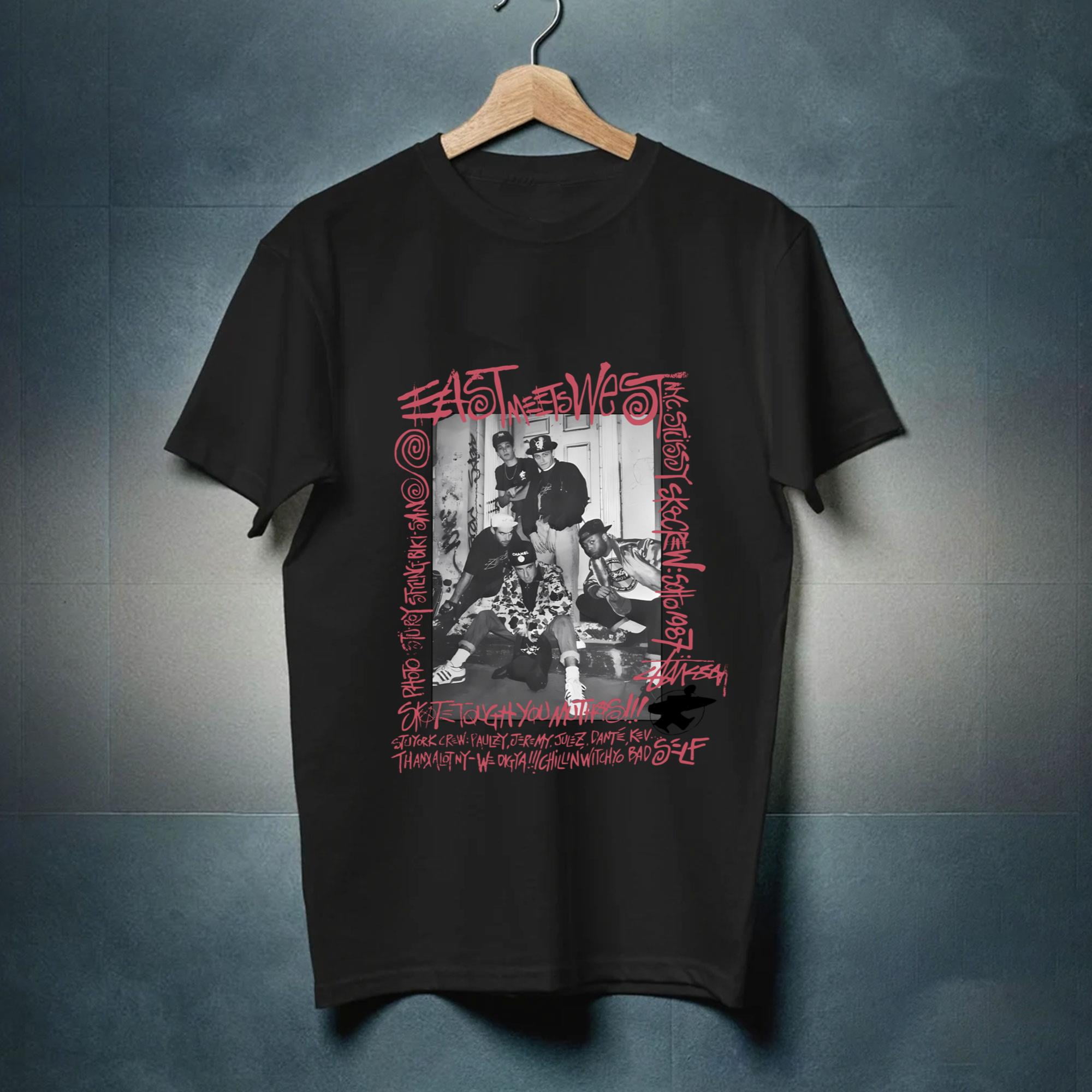 80s NYC Crew Photoprint International Tribe Era T-Shirt - Vintage Skate ...