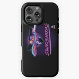 80s Neon Spinosaurus Retro Dinosaur iPhone Case 11 12 13 14 15 16 17 ...