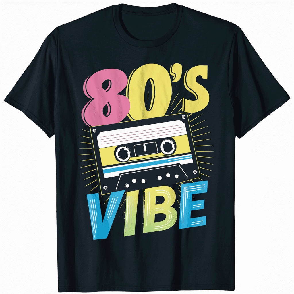 80s Outfit 80's Vibe Retro Fashion T-Shirt - Walmart.com
