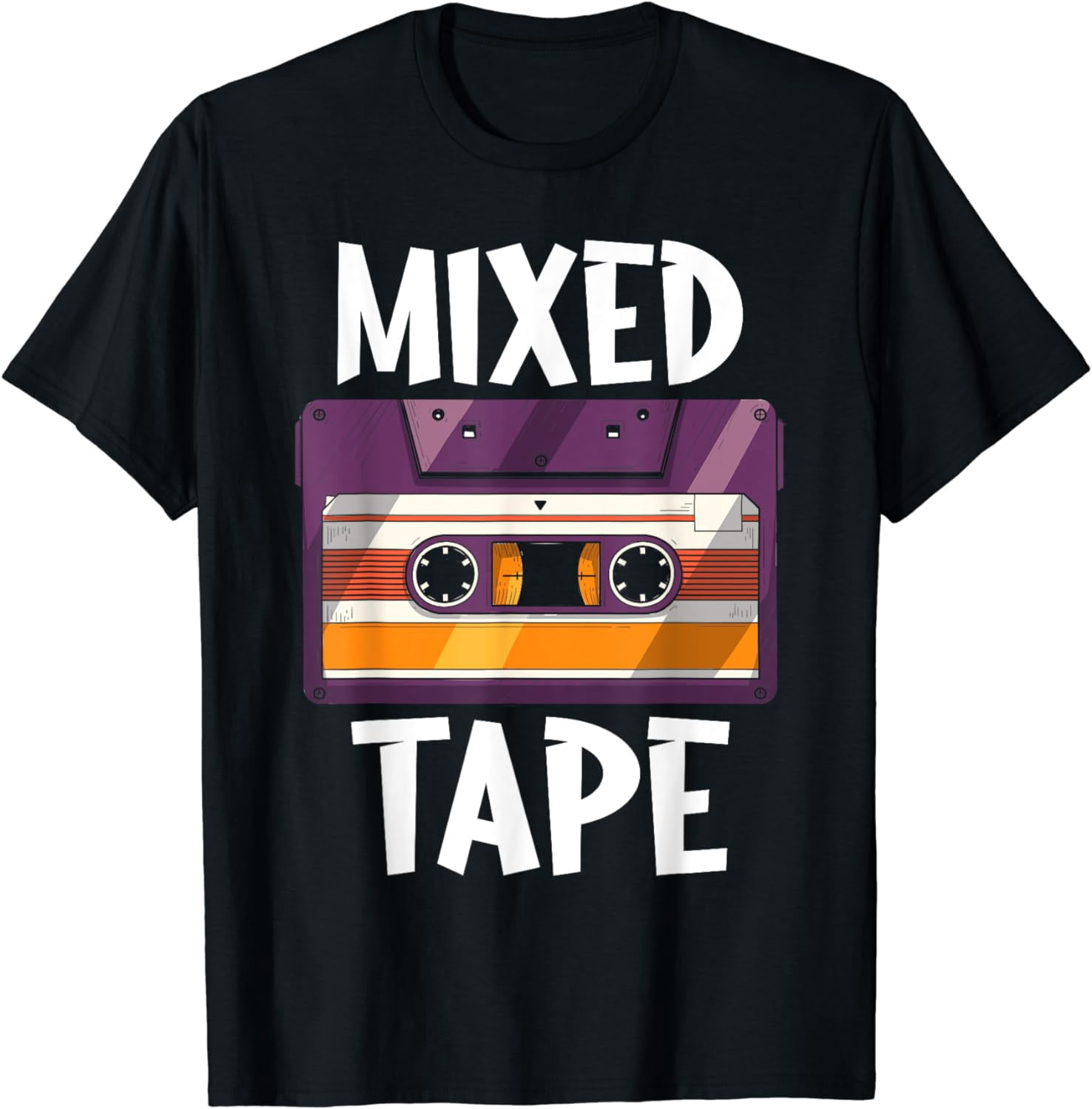 80s Paint Splash Cassette Tape Vintage Mix Tape T-Shirt - Walmart.com