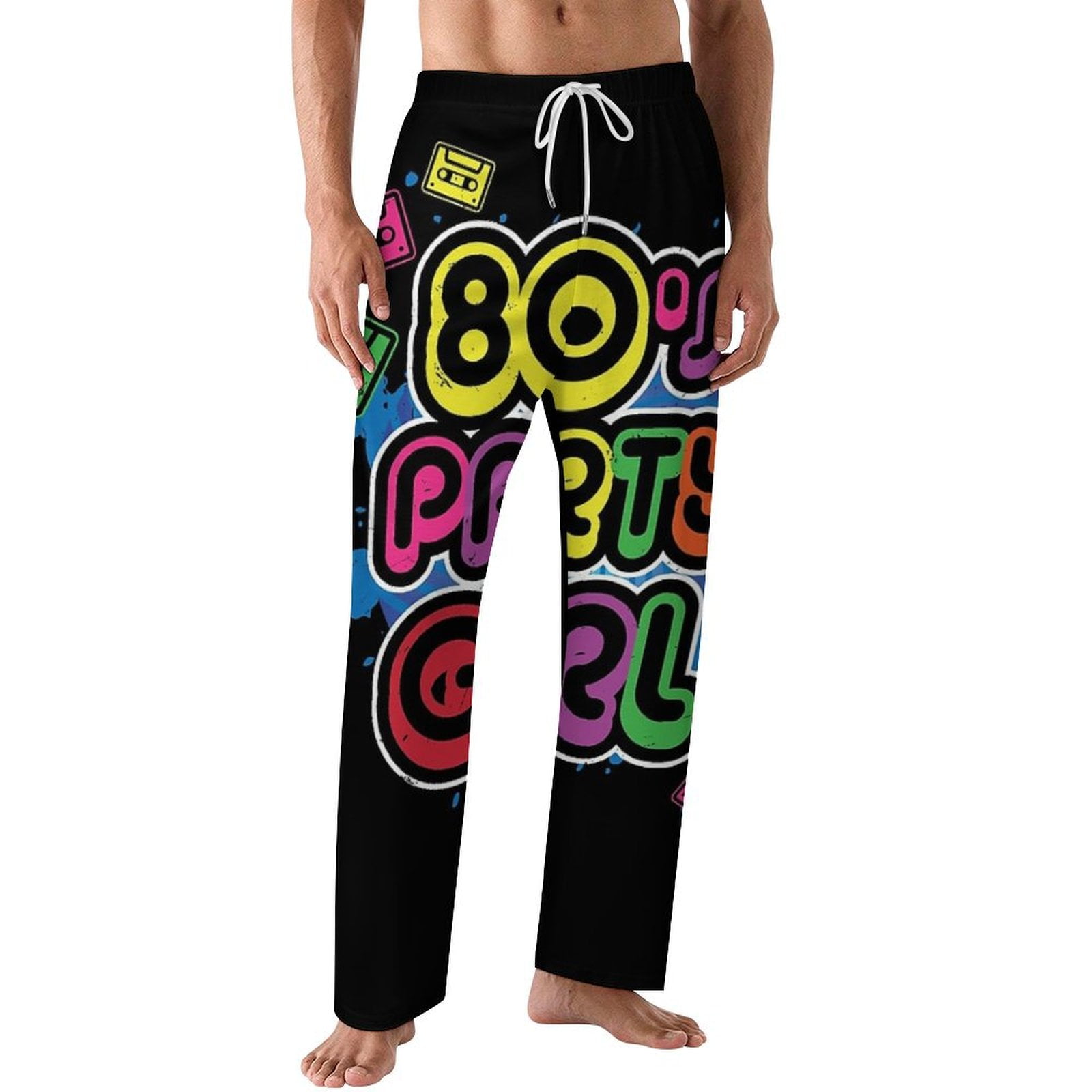 80s Party Girl Vintage Retro Eighties Costume Mens Pajamas Pajama Pants ...