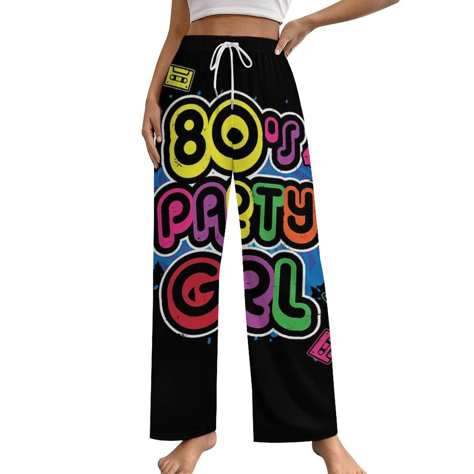 80s Party Girl Vintage Retro Eighties Costume Women's Pajamas Pajama ...