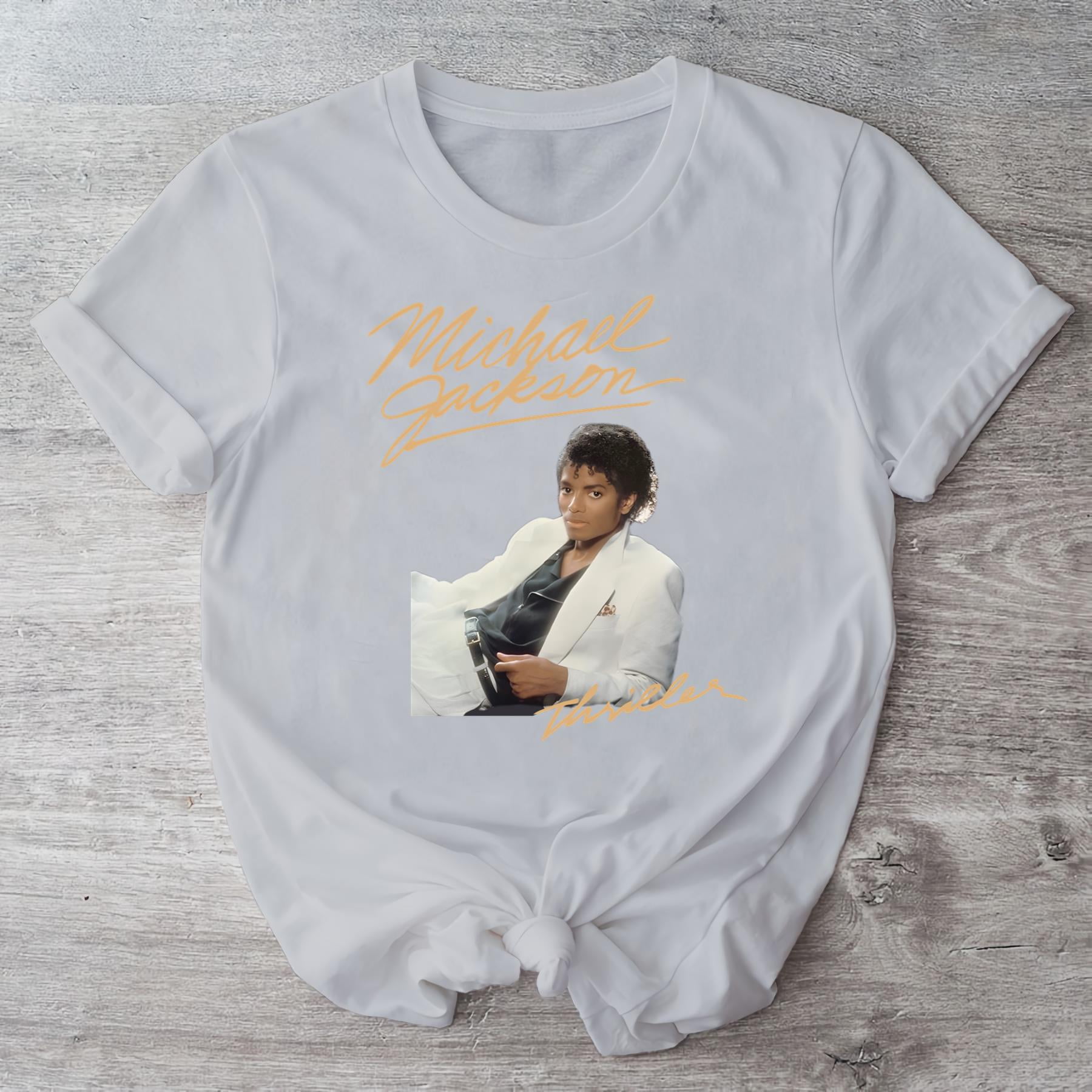 80s Pop Icon Tribute Shirt, Thriller Era Album-Inspired Graphic Tee ...