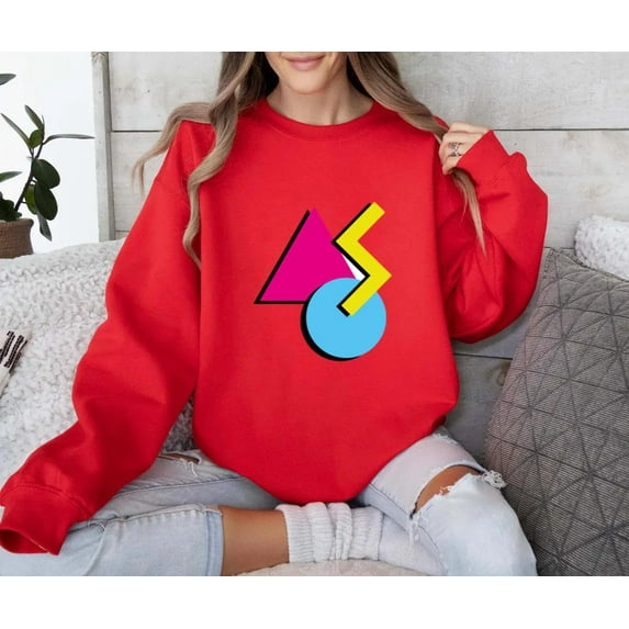 80s Retro Minimal Geometric Shapes Graphic Style Abstract Art Design ...