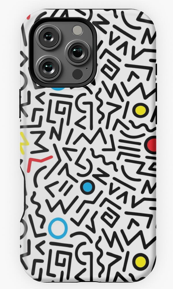 80s Retro Pattern No1 Phone Case Compatible with iPhone 11 to 16 Pro ...