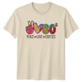 80s Retro T-Shirt Peace Sign Heart Leopard Print Nostalgic Graphic ...