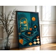 80s Retro Vinyl Record Surreal Memphis Design Music Poster Unframed ...