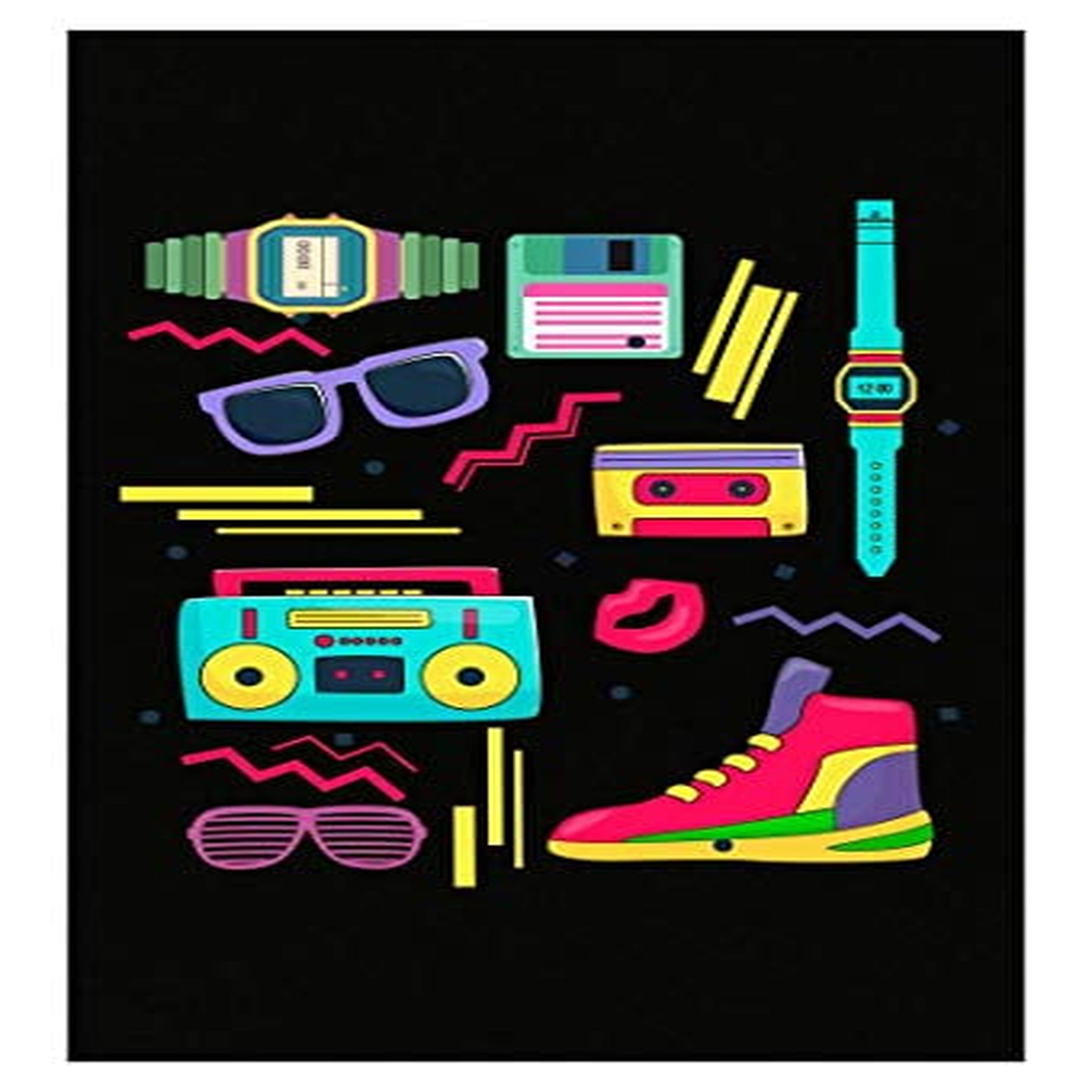 80s Retro Poster - 13x19 - Vintage Home Decor Gift - Walmart.com