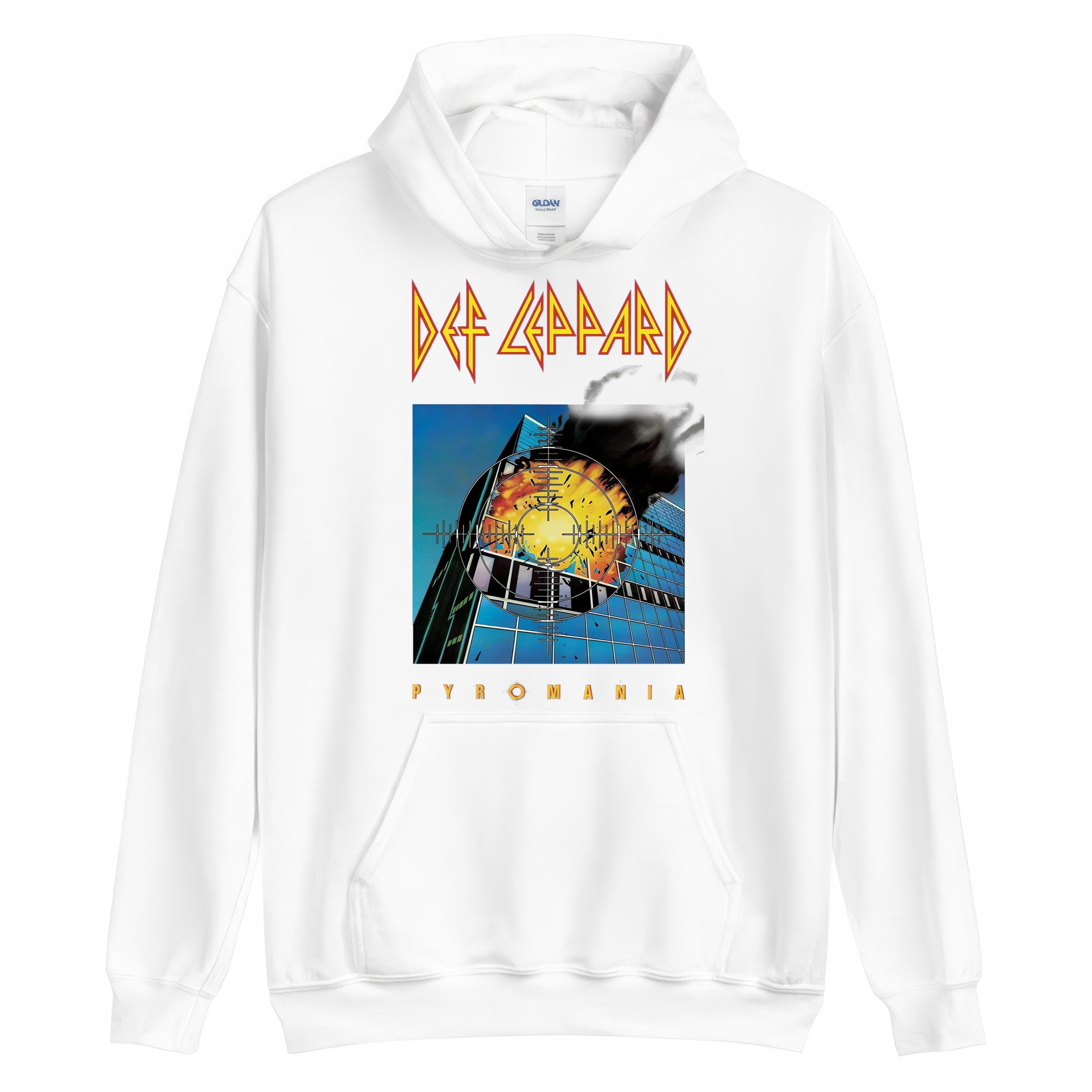 80s Rock Album Tribute Shirt, Pyro-Themed Vintage Graphic Tee for Music ...