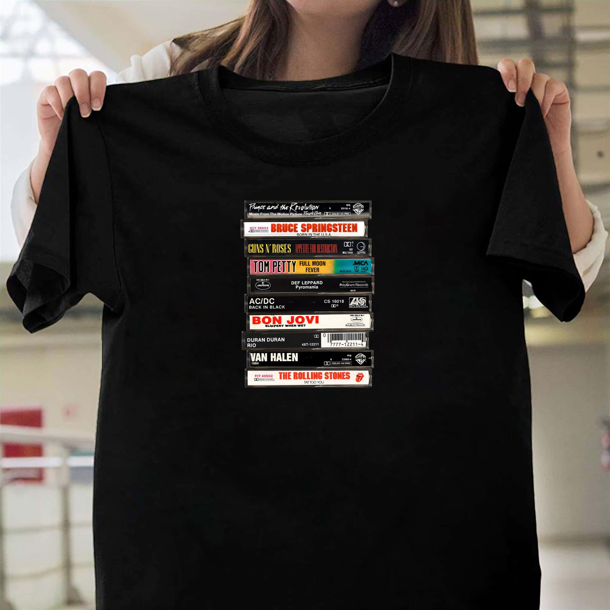 80s Rock Cassette Tape Mix Tape Vintage Concert, Music Graphic V50101 ...