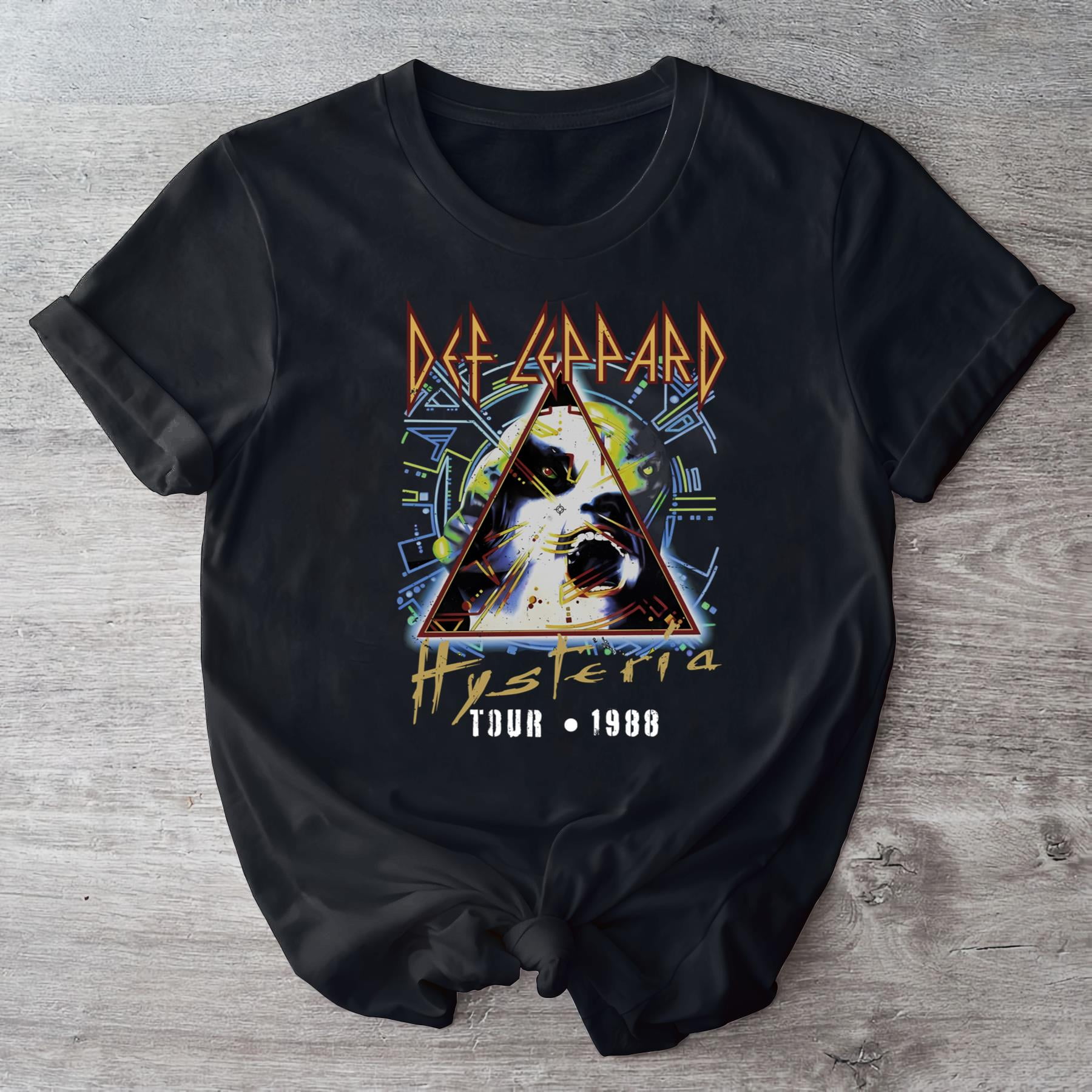 80s Rock Tour Hysteria Tribute Shirt, Classic Metal Band Graphic Tee ...