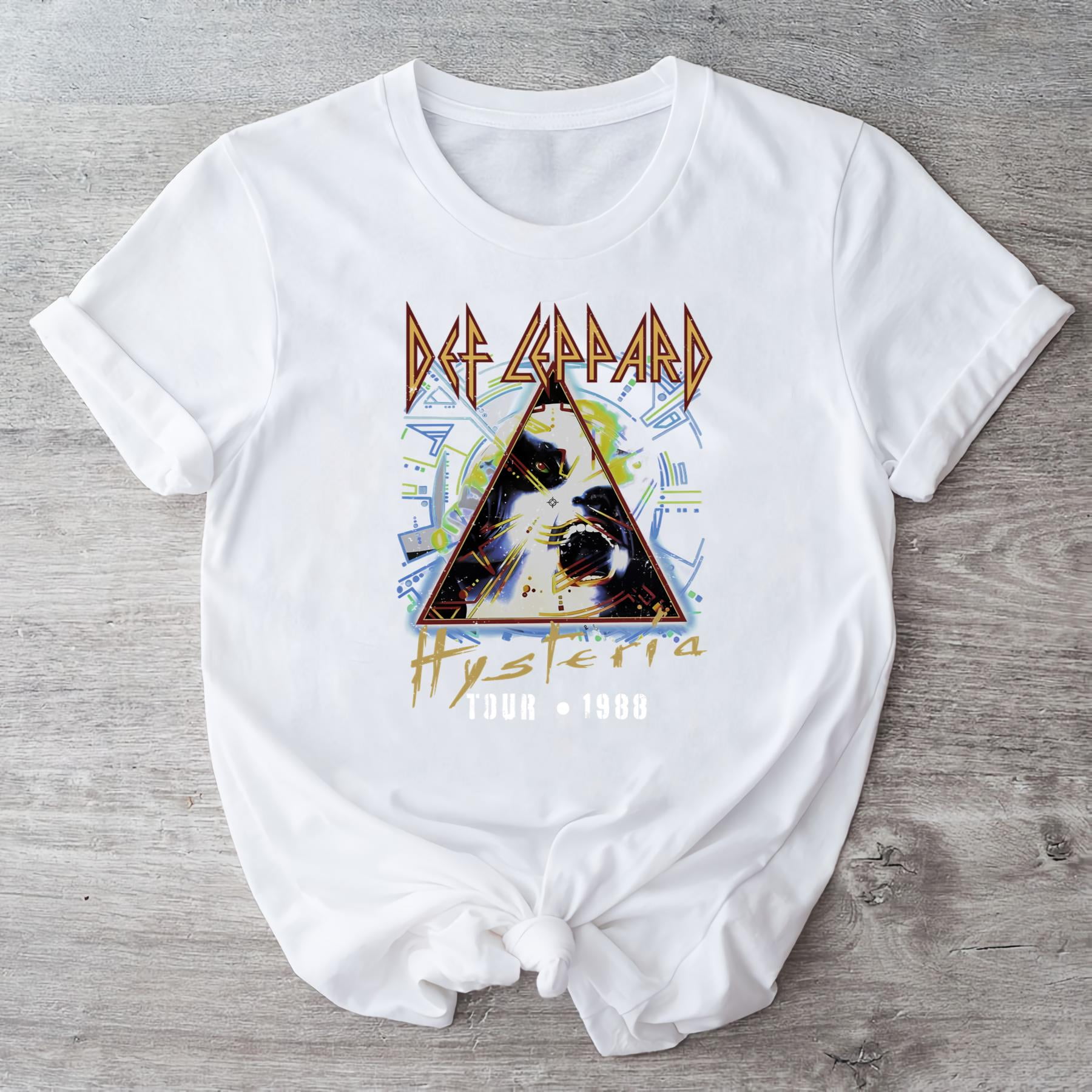 80s Rock Tour Hysteria Tribute Shirt, Classic Metal Band Graphic Tee ...