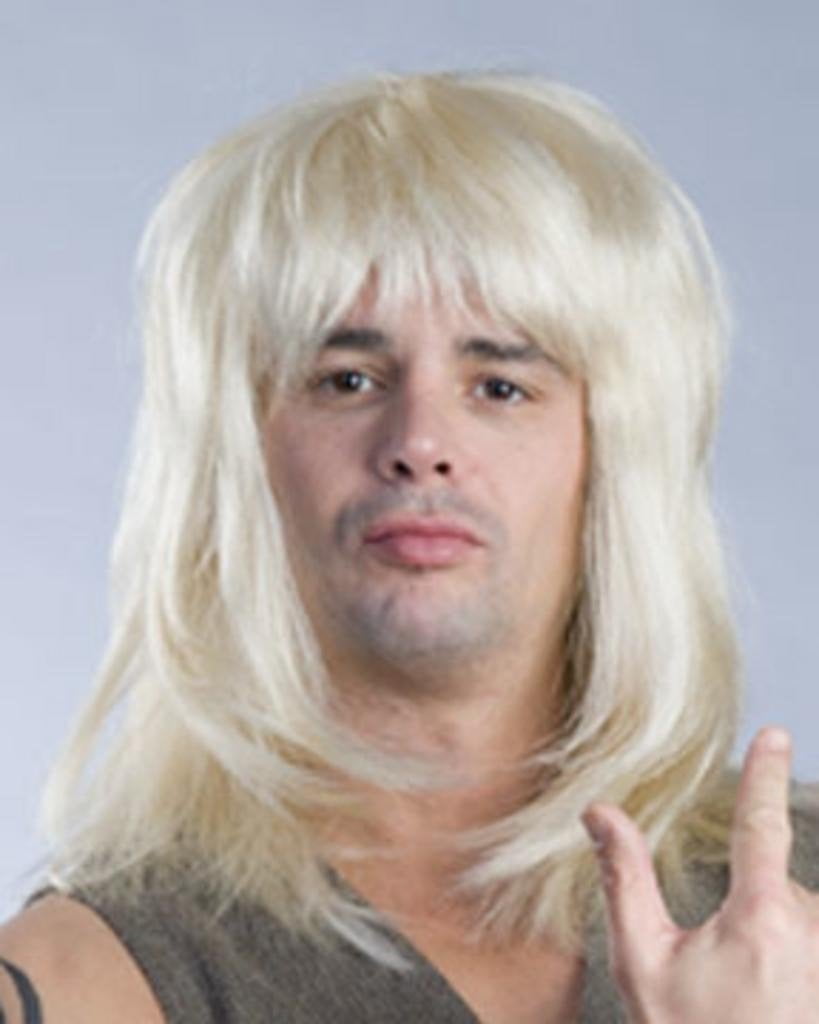 80s Rocker Metal Band Waynes World by Enigma Costume Wigs - Black ...