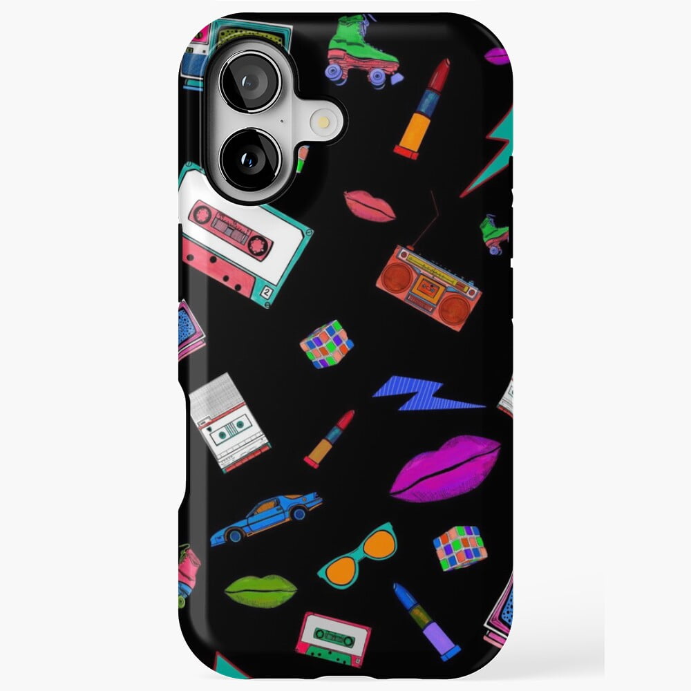 80s Rule Retro Nostalgia Phone Case with iPhone 11 to 17 Pro Max ...