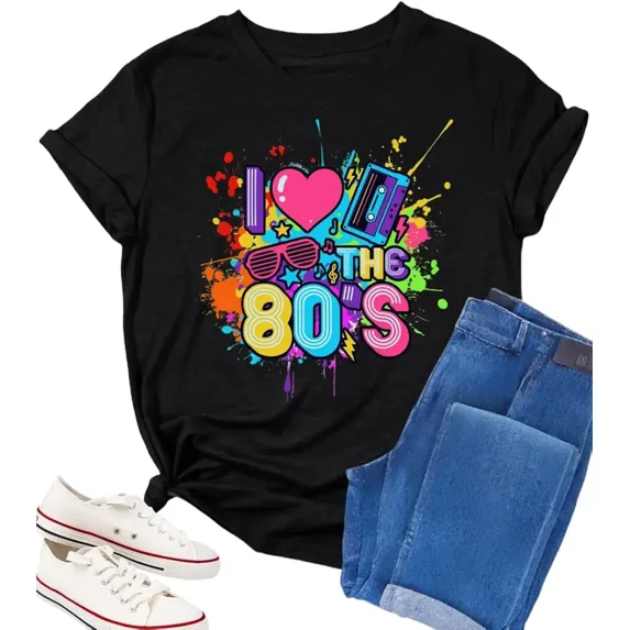 80s Shirts for Women I Love The 80s Tshirts Retro 1980s Party Tees ...