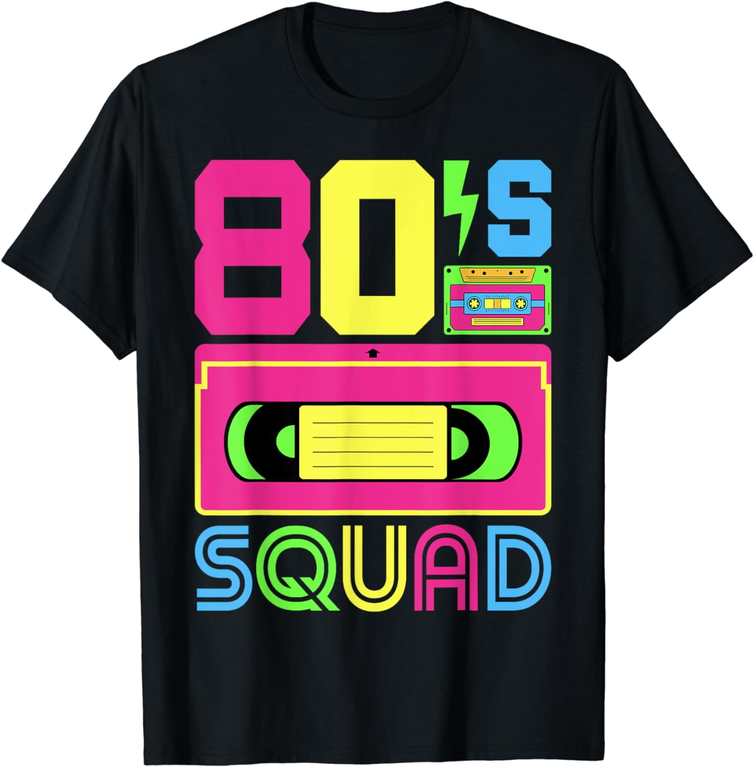 80s Squad 1980s Themed Party 80s Costume 80s Outfit Eighties T-Shirt ...