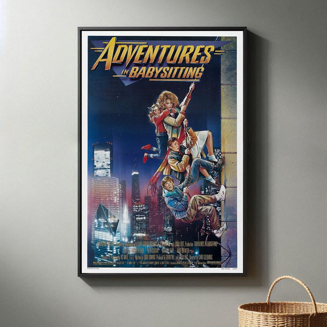80s Suburban Adventures Babysitting Minimalist Black and White Mid ...