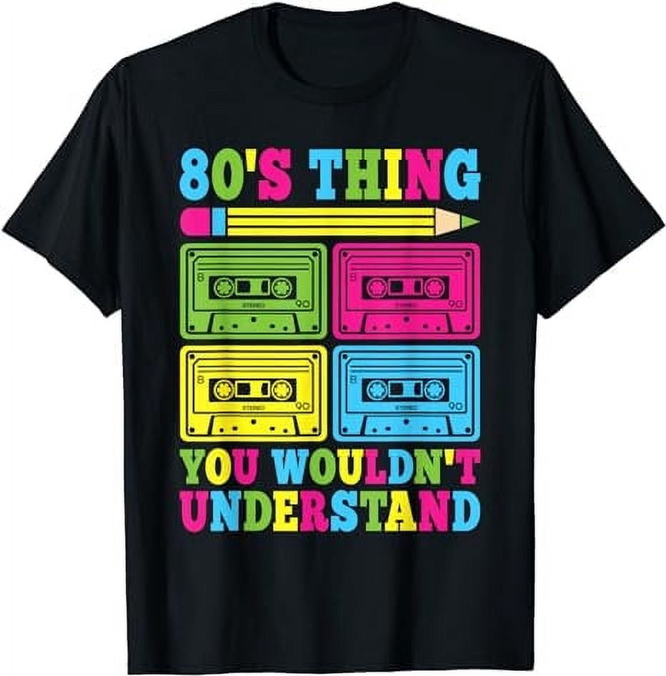 80s Theme Party Outfit 1980s Costume Outfit Men Women Kids T-Shirt ...